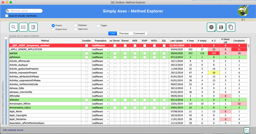 QS_Toolbox Description & Change Logs – Association QualiSoft